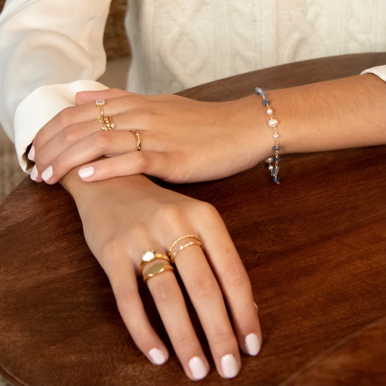 Collar celine azul - Comprar Online - Crismonity